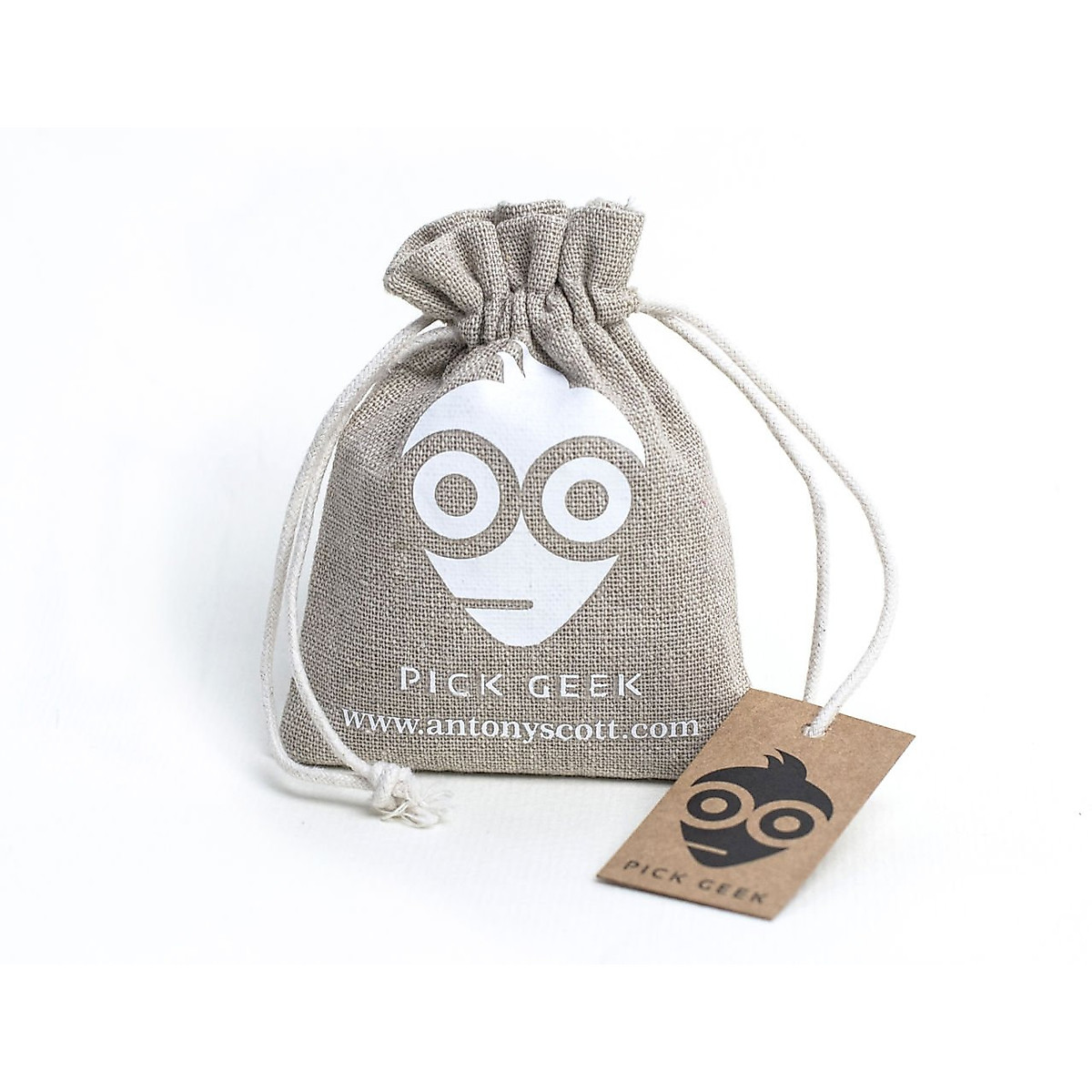 Pick Geek Assorted Guitar Picks | 51 Premium Quality Picks Plectrums For Your Electric, Acoustic, or Bass Guitar | X Heavy, Heavy, Medium, Thin | Gifted in a Unique Linen Pick Bag