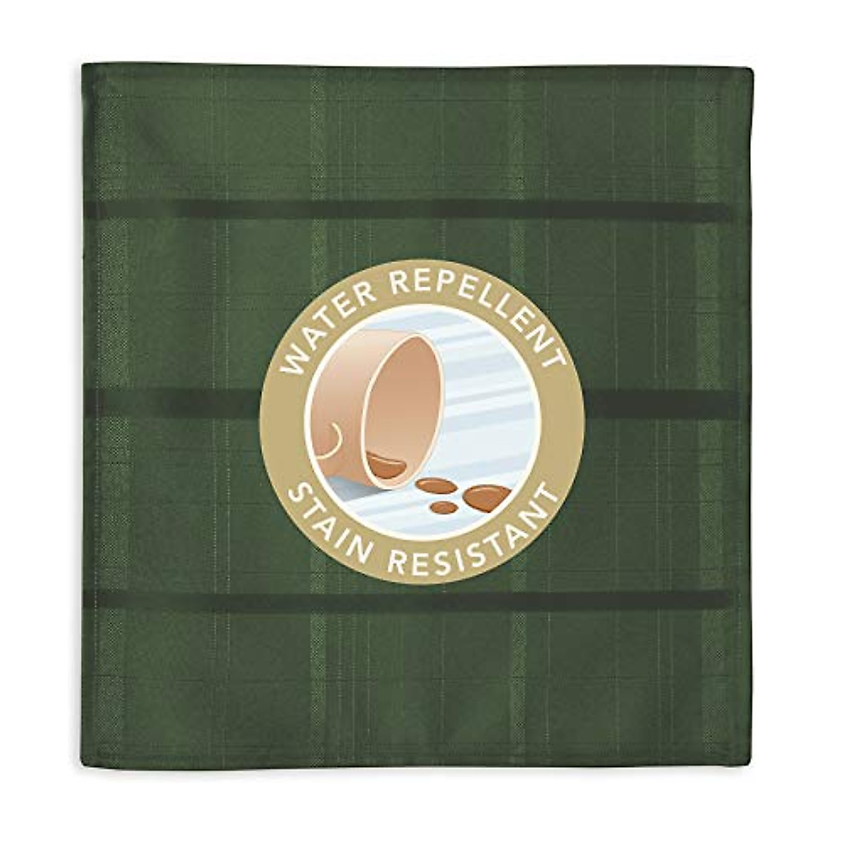 Newbridge 60 x 84 Inch Oval Fabric Tablecloth, Elegance Plaid, 100% Polyester, No Iron Soil Resistant Dining Room, Party and Banquet Table Cover, Solid Textured, Hunter Green