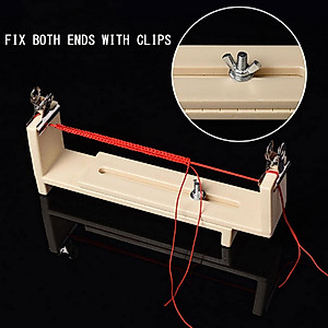 iDili Braided Thread Holder Jig, DIY Hand-Knitted Rope Woven Holder, Hand Bracelet Rope Making Tool Rope Braided Fixing Frame Plate, DIY Craft Braiding Tool with Scale, Adjustable Length