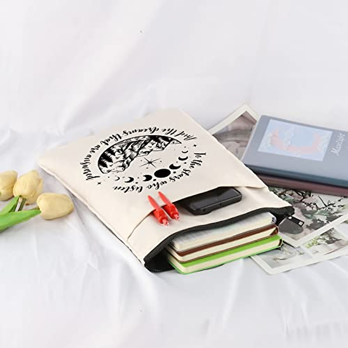 Adult Fantasy Novel Inspired Gift ACOTAR Gift Books Lover Gift to The Stars who Listen and The Dreams That are Answered Book Sleeve (to The Stars Book Sleeve)