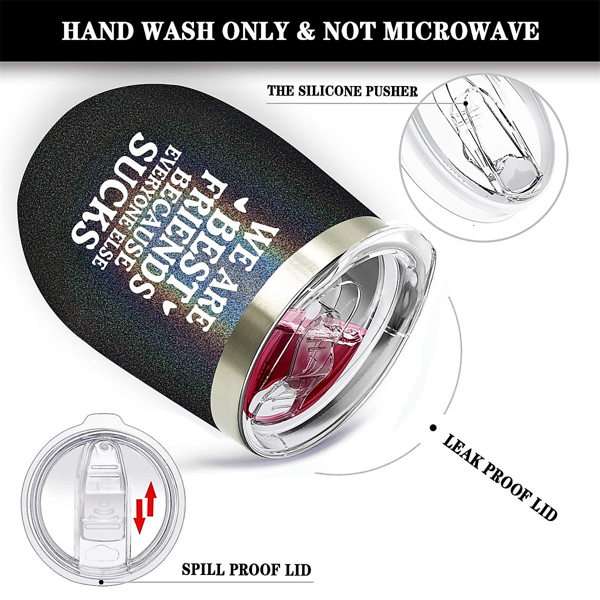 Fufendio Gifts for Best Friends Women - Best Birthday Gifts for Women, Female - Best Friend Christmas Gifts, Friendship Gifts - Insulated Coffee Mug Tumbler Cup