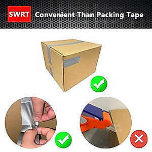 SWRT 2-Pack Silver Heavy Duty Duct Tape Strong Adhesive, 2Inch 180ft/60yd Duct Tape Heavy Duty Waterproof All Weather Gray Duct Tape No Residue Sealing & Patching for Indoor&Outdoor Repair