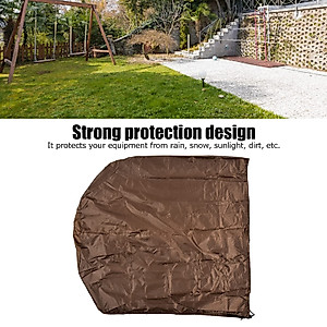 Natudeco Patio Heater Covers Outdoor Garden Fire Sense Patio Heater 190D Waterproof Propane Heater Covers Protector for Standing Heater Courtyard Terrace(Coffee)
