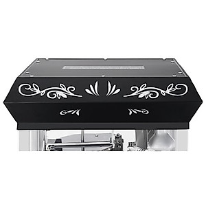 6111 Great Northern Popcorn Black Foundation Top Popcorn Popper Machine, 4 Ounce