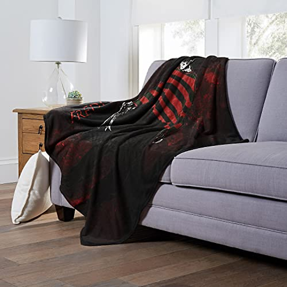 Northwest A Nightmare on Elm Street Silk Touch Throw Blanket, 50" x 60", Freddy Krueger
