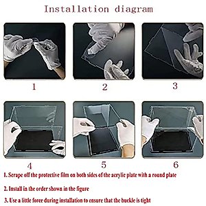 Clear Acrylic Display Case Box ，Versatile Collectibles Display Dustproof Showcase with Thickening Base，for Display Action Figures Home Storage Organizing Toys (8x8x12 inch/20x20x30cm)