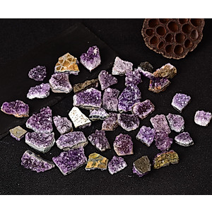 JIC Gem 1.1 LB Amethyst Clusters Natural Raw Amethyst Geode Rock Crystal Healing Stones Witchcraft Gemstone Specimen