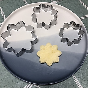 Sunflower Cookie Cutter Set-Size 3.8" 3.1" 2.6"-3 Piece-Cookie Cutters for You Are My Sunshine Baby Shower Birthday Party Decorations