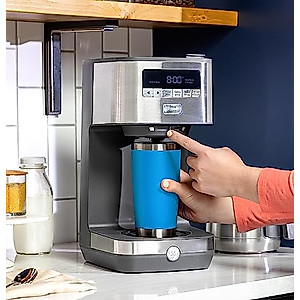 GE Drip Coffee Maker With Timer | 10-Cup Thermal Carafe Pot Keeps Coffee Warm for 2 Hours | Adjustable Brew Strength | Wide Shower Head for Maximum Flavor | Kitchen Essentials | Stainless Steel