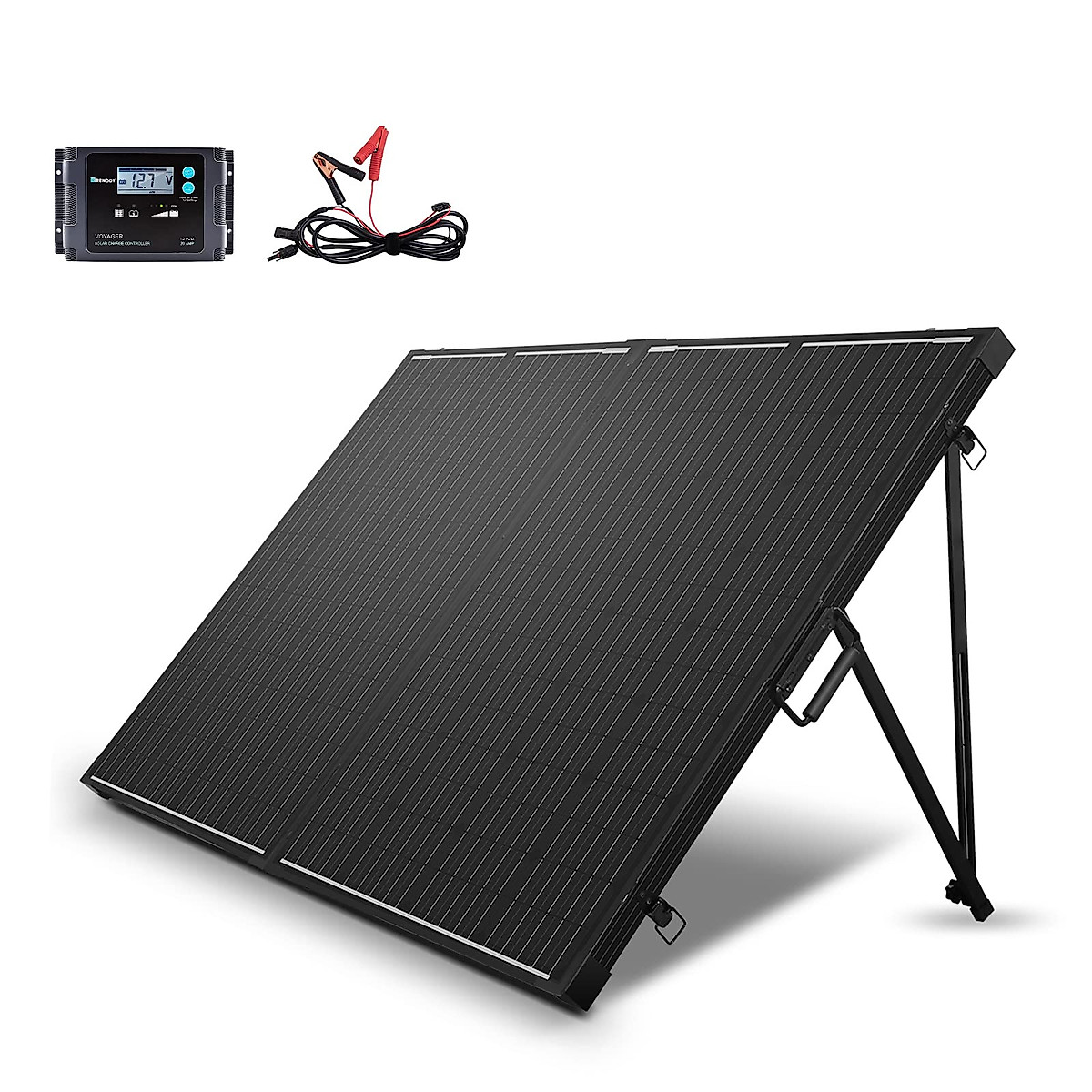 Renogy 200 Watt 12 Volt Portable Solar Panel Kit with 15Ft Extension Cable