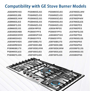 WB31X27150 Grate Replacement Parts Center Gratefor GE Gas Stove Replace WB31X24737 AP5985159 Gas Range Burner Grate