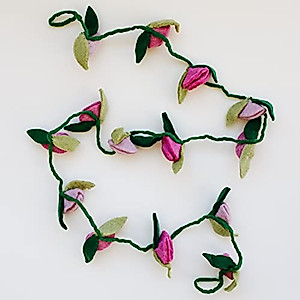 Giftsland Felt Banner Garland Spring Easter Decorations (Tulips)