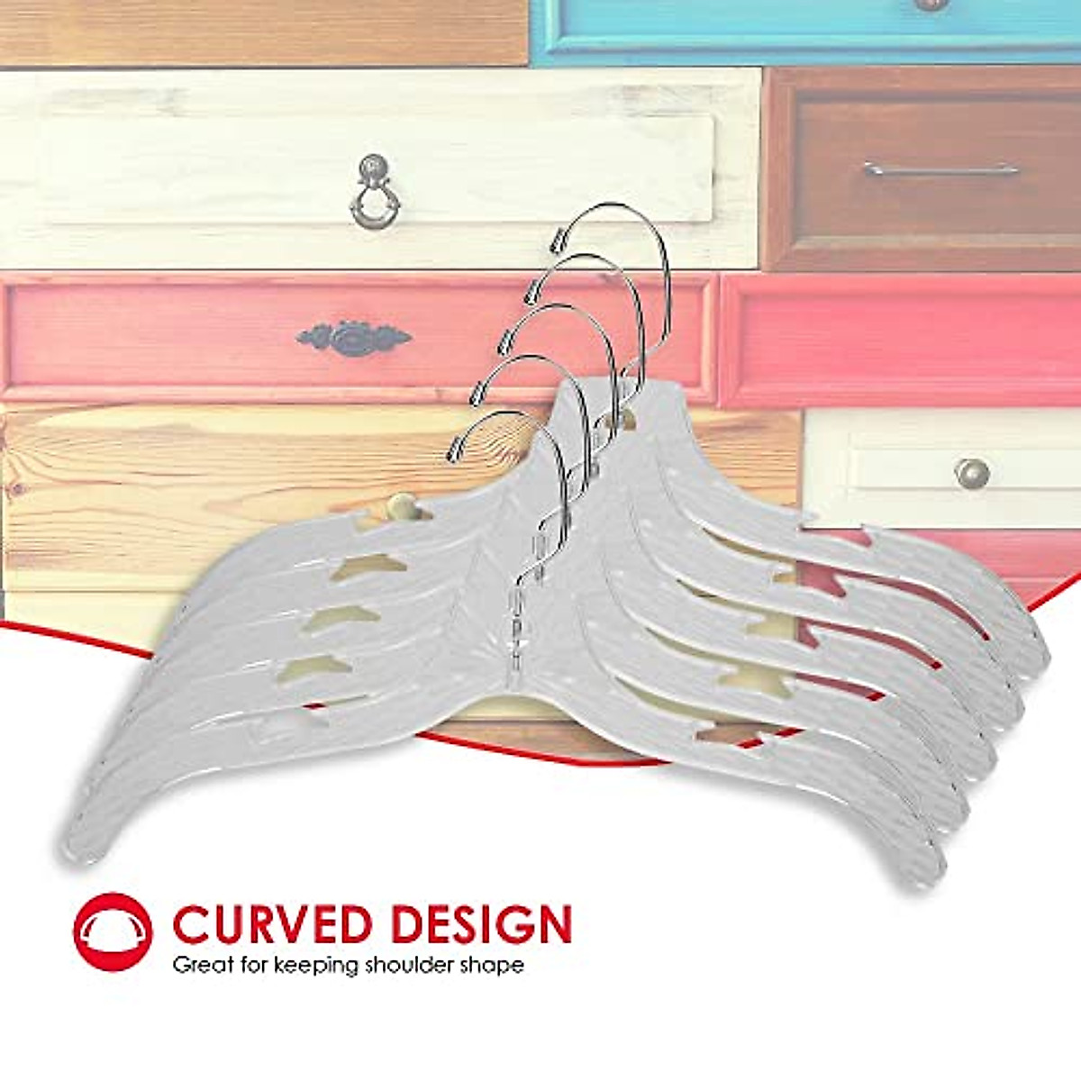 Home Basics 5-Piece Crystal Hanger