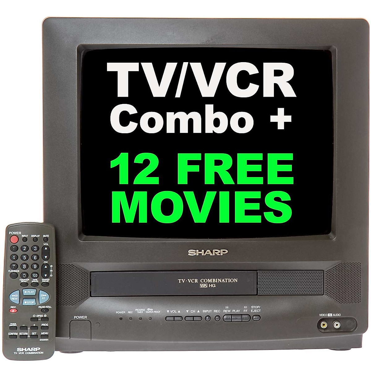 Sharp 13VT-L100 13" Television TV/VCR Combo w/ VHS HQ