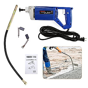 BEAMNOVA Electric Concrete Vibrator Hand Held 13000 Vibration Per Minute 4.9 Ft Shaft