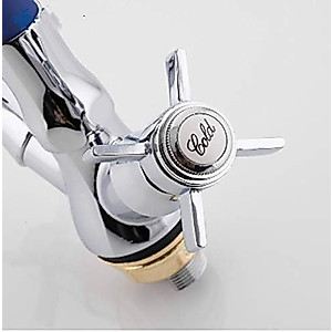 TECKI Kitchen Taps Basin Faucet Zinc Alloy Deck Mounted Bath Taps Faucet Mixer Bathroom Sink Faucet Water Sink Tap Bathroom Faucet