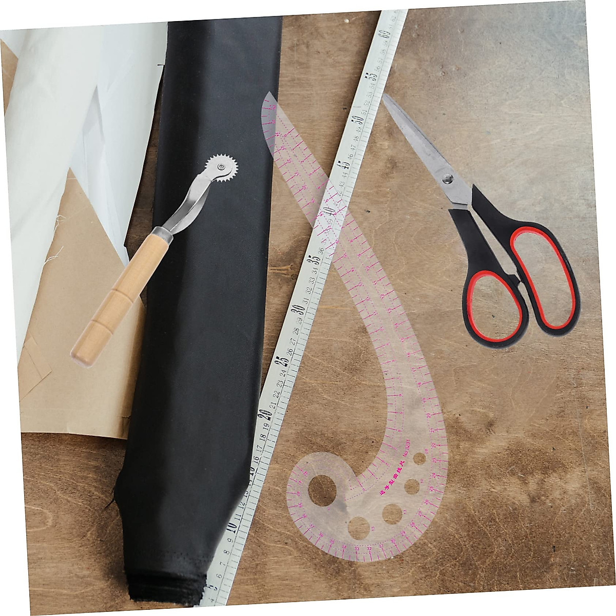 COHEALI All-in-one Sewing Ruler Set 15 Pieces Metric Imperial Rulers French Curve Tailor Ruler for Dressmaking Quilting Sewing Projects