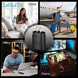 25W USB-C Super Fast Charger for Samsung Galaxy,Type-C Android Phone Charger Block with 6.6FT Fast Charging Cord for Galaxy S23 Ultra/S23/S23+/S22/S21/S20/Note 10/20/Z Fold/Flip/A13/A14/Pixel/moto