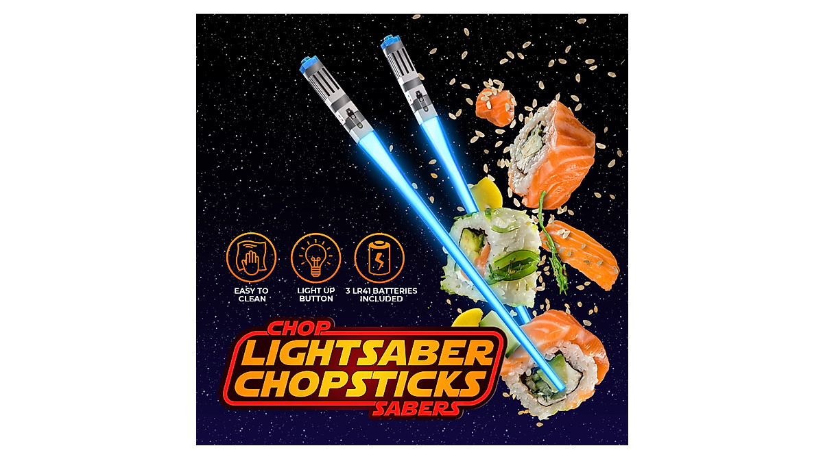 Light Up Lightsaber Chopsticks - Star Wars LED Sushi Fun!