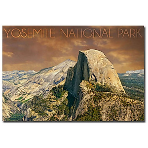 Yosemite National Park, California Half Dome from Glacier Point Travel Refrigerator Magnet Size 2.5" x 3.5"