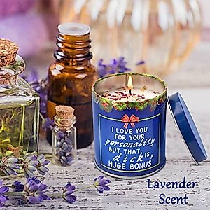 Scented Candles Gifts for Men,Him,Husband,Boyfriend,White Elephant Unique Gifts for Adults,Funny Naughty Men Gifts for Anniversary,Christmas,Valentines Day,Birthday for Men,Fiance,Friends,Lavender