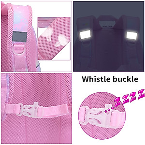 Girls Backpack With Lunch Box,Cute Girl's Backpack Toddler Hiking Backpack Set Pink Backpack for Girls Kindergarten Preschool Elementary with Lunch Box and Pencil Box