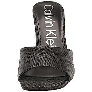 Calvin Klein Women's Bradon Heeled Sandal, Black 001, 9