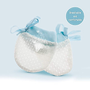 Chryvva Pack of 6 Baby Mesh Gloves Cotton No Scratch Mittens for Unisex (3Colors/6-12Months)