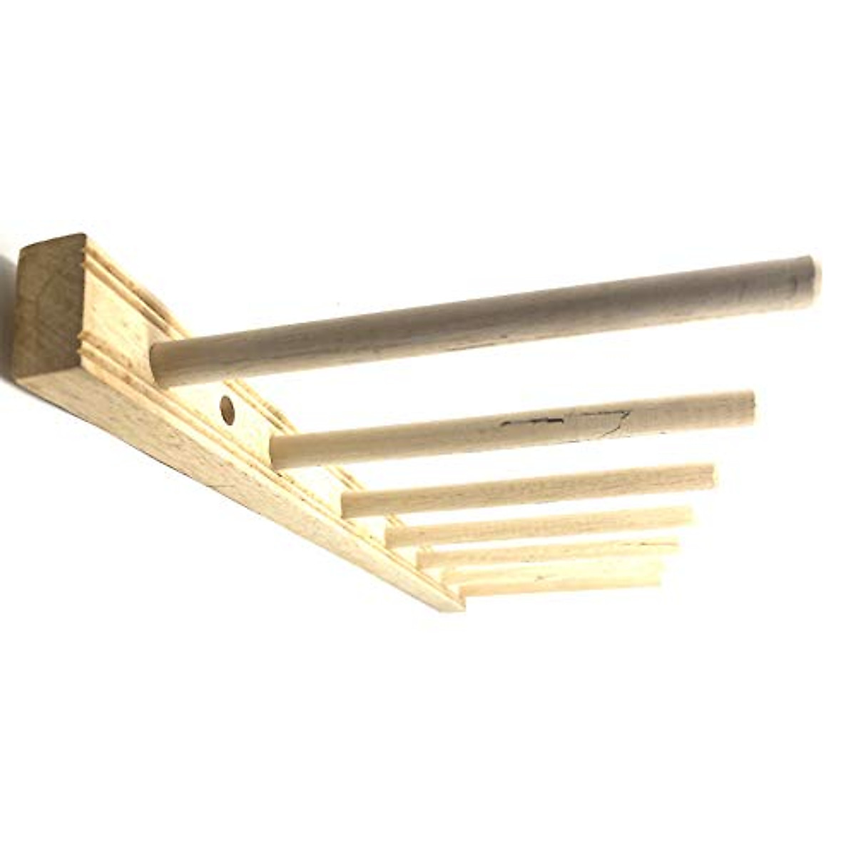 MWCSPORTS Reclaimed Solid Wood Boot Rack and Drying Rack Display Holds 2 to 3 Pairs of Boots Dark