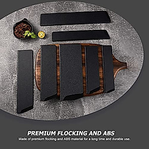 Hemoton Chef Knife Bag Cutlery Pockets: 3Pcs Flocking Knife Sheath Holder Kitchen Knife Gift Box Guards 19.7 * 5.3cm, 16.5 * 3.3cm, 15.6 * 4.3cm