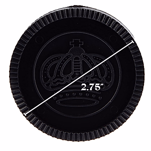 24 Jumbo Replacement Checkers - Extra Red/Black Interlocking Stackable Plastic Pieces for Board Games, Checkboards, Missing Pieces, and Rec Rooms, 2.75" Wide - Checkers, Draughts, and Tic Tac Toe