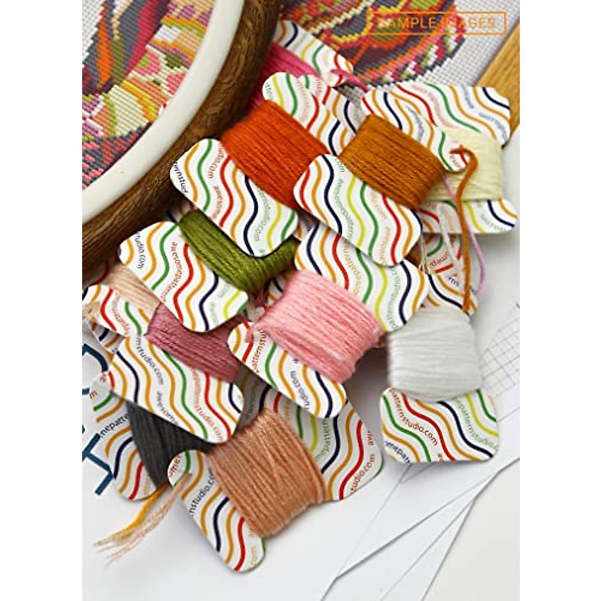 Yellowstone National Park CS419 - Counted Cross Stitch KIT#2. Set of Threads, Needles, AIDA Fabric, Needle Threader, Embroidery Clippers and Printed Color Pattern Inside.