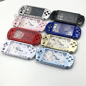 New Replacement Sony PSP 2000 Console Full Housing Shell Cover with Buttons Set-White.
