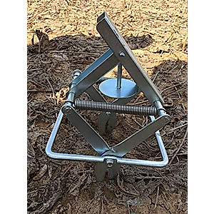 Marinebaby Easy Set Mole Eliminator Trap, Mole and Gopher Trap, Galvanized Steel Mole Trap, Sliver Color 2sets