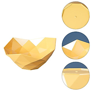 DOITOOL Banana Holder Glass Bowl Fruit Bowl Decorative Dessert Snacks Serving Stand Food Plate Tray Irregular Nuts Plate for Home Counters Centerpiece Yellow Banana Holder Dining Table Decor