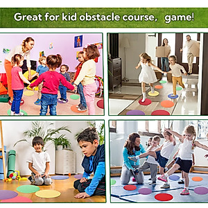 WUSHUANG 10 Inch Poly Vinyl Spot Markers- Non Slip Rubber Agility Markers Flat Field Cones Floor Dots-for Exercise Drills, Sports, Games, Speed Agility Training -10 Pcs