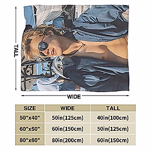 Rudy Pankow J.J. Maybank Soft and Comfortable Wool Fleece Throw Blankets Yoga Blanket Beach Blanket Suitable for Home and Tourist Camping