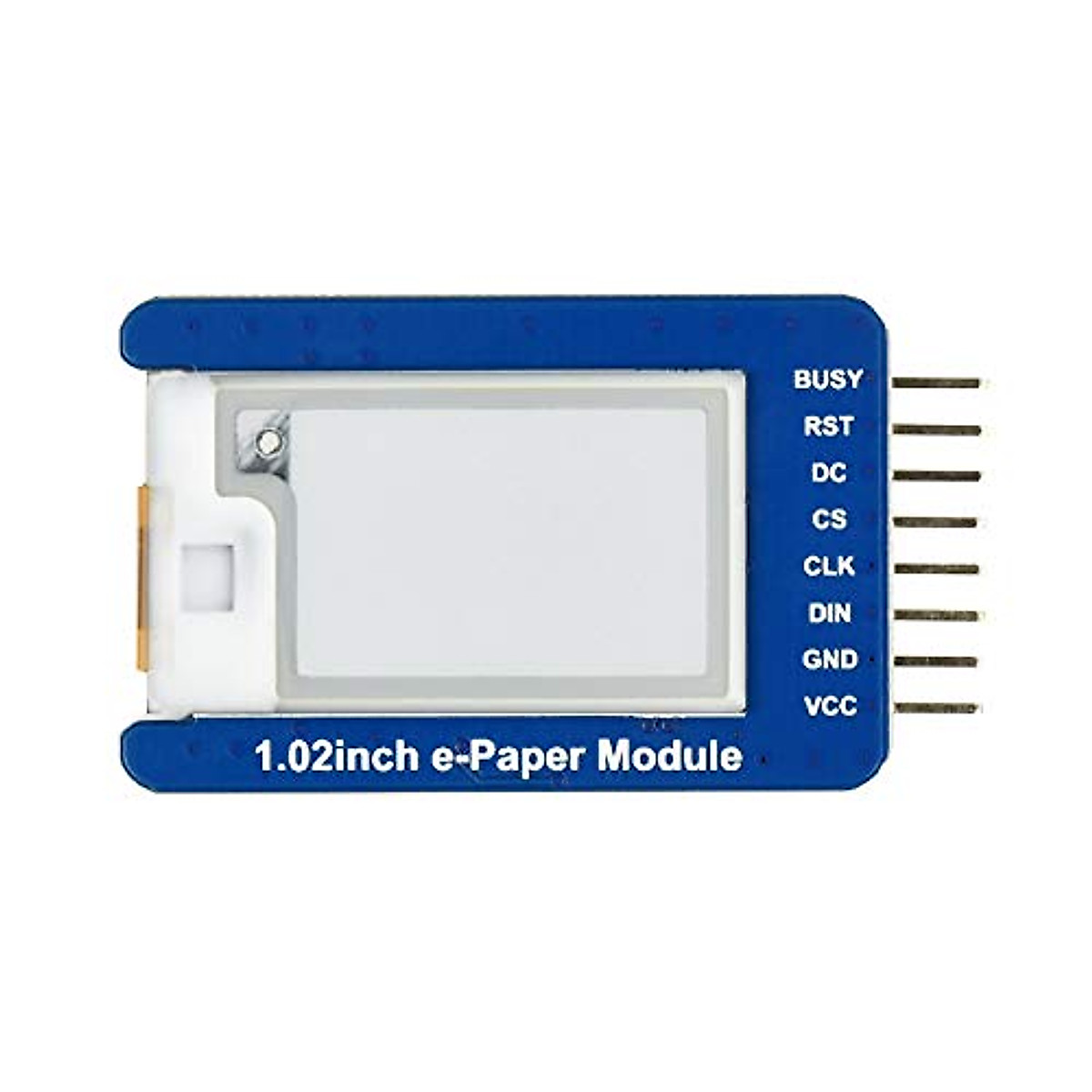 waveshare 1.02inch E-Ink Display Module Compatible with Raspberry Pi4B/3B+/3B/2B/B+/A+/Zero/Zero W/WH/Zero 2W 128×80 Resolution Black/White Dual-Color SPI Interface Supports Partial Refresh