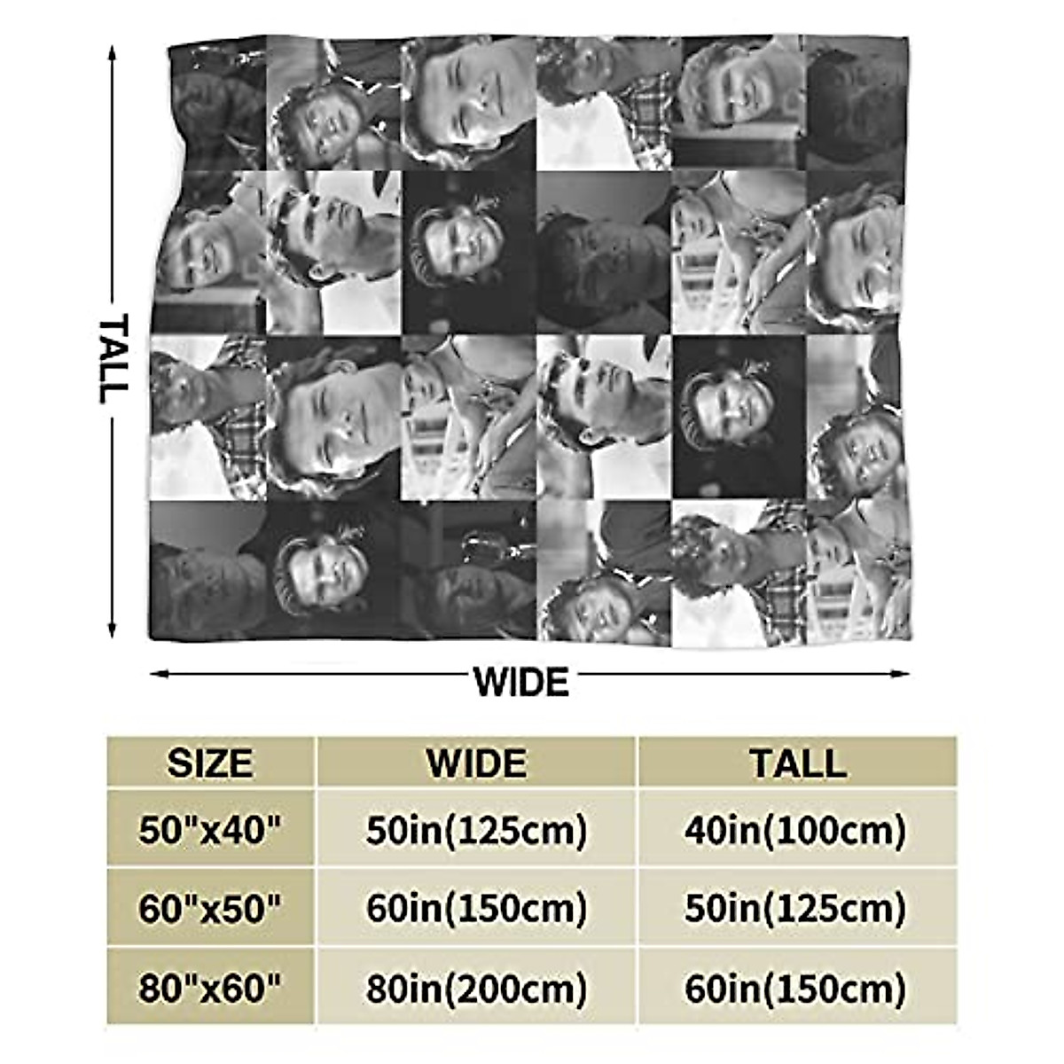 Throw Blanket Patrick Swayze Soft Flannel Blankets Soft All-Season Room Decoration Carpets Living Room Sofas for All Seasons … (50"x40")