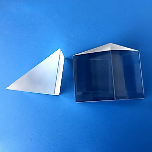StayMax Right Angle Prism N-BK7 (K9) Optical Components Glass for Precision Optical Instruments 1.18"x1.18"x1.18"