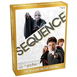 Harry Potter Sequence Board Game - Five-in-A-Row Fun for Everyone - Featuring Witches and Wizards from Harry Potter by Goliath