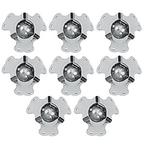 Reliable Hardware Company RH-1500-8-A Large Zinc Road Case Ball Corner - Set of 8, Sliver
