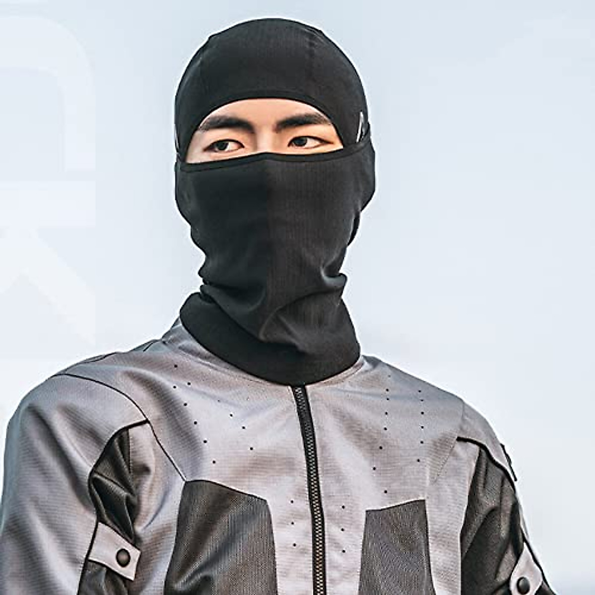 Face Mask Balaclava UV Protection Ski Black Mask for Men Women Sun Hood Cycling Climbing Running Hiking Outdoor Sport (Short)