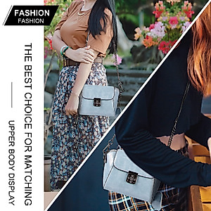 Crossbody Bags for Women, Shoulder Bag Handbag, Oil Wax Leather Bag, Morandi's Color(blue)