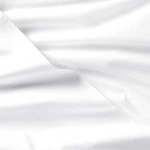 Brooklinen Organic Cotton Core 4 Piece Sheet Set - 100% GOTS-Certified Organic Cotton, Full Size in White - 1 Fitted Sheet, 1 Flat Sheet, 2 Pillowcases | Best Organic Cotton Sheets