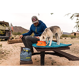 Ruffwear, Kibble Kaddie 42 Cup Dog Food Storage System for Camping, Travel, and Everyday, Slate Blue