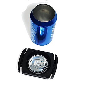 Two-in-one Manual Cutting Can Opener for Beer, Iced Coffee, Soda, Canned Wine & Cocktails, Energy Drinks Can Top Remover for 8-19 Oz Beverage Cans, Household Bar Tool(Black)