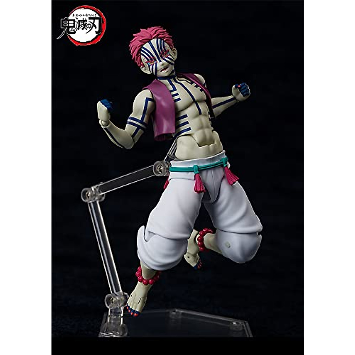 FREEing Demon Slayer: Kimetsu no Yaiba: Akaza Figma Action Figure, Multicolor