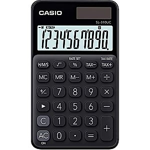 Casio SL-310UC-BK Calculator, Black