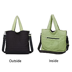 Tote Bag for Women, Crossbody Bags Purses for Women Crossbody Bag Quilted Tote Shoulder Bag Fashion Travel Handbag with Zipper